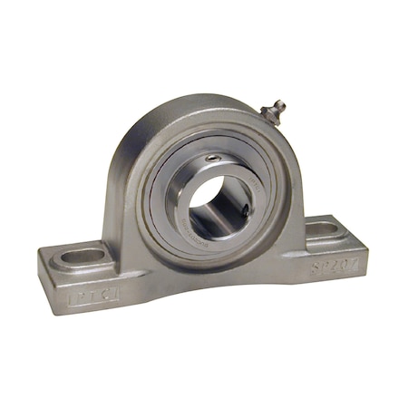 Iptci Pillow Block Ball Bearing Unit, 1 in Bore, All Stainless Steel, Set Screw Lock, 2 Tri Lip ...